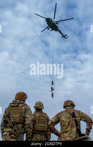 Ukrainian and Romanian Land Forces train on Fast Rope Insertion ...