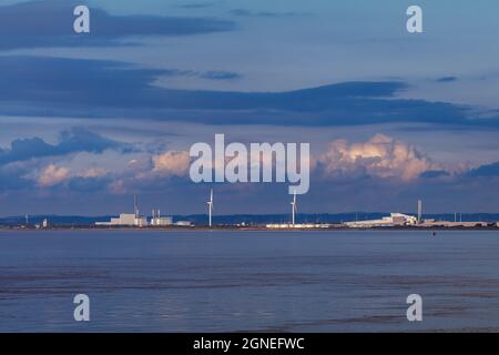 Seabank power station from Portishead Stock Photo - Alamy