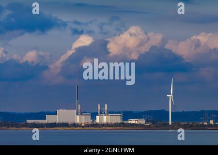 Seabank power station from Portishead Stock Photo - Alamy