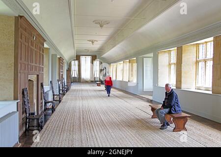 England's longest surviving Long Gallery inside Montacute House, an ...