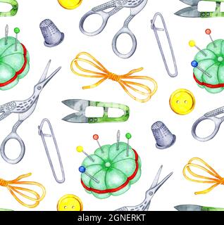 Sewing cartoon seamless pin pattern for wrapping paper and clothes ...