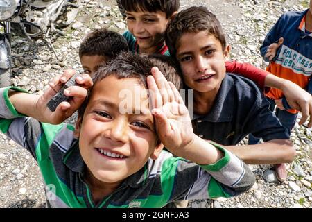 Bandipora, Jammu and Kashmir, India. 25th Sep, 2021. A dard girl poses ...
