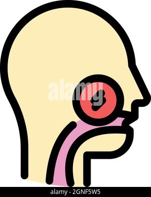 Olfactory system icon. Outline olfactory system vector icon for web ...