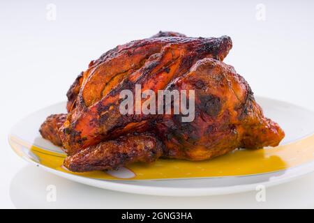 Shawai chicken arranged in a table ware, closeup view Stock Photo - Alamy