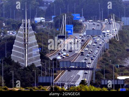 THE TRIMAST, SAILS OF THE SOUTH THE GATEWAY TO PORTSMOUTH ON THE M275 ...