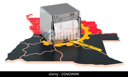 Seismic activity earthquake Angola map Richter scale Stock Photo - Alamy