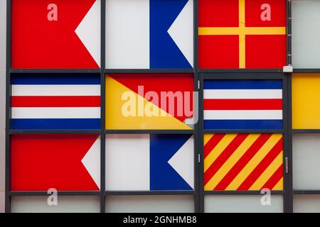 International code of signals flags Stock Photo - Alamy