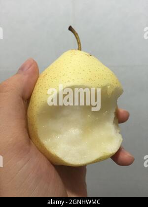 Nashi, Pyrus pyrifolia, pear, in Chinese, Asian, false fruit, fruit ...