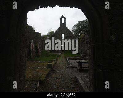 In the grounds of Monigaff (Minnigaff) church or Kirk , near Newton ...