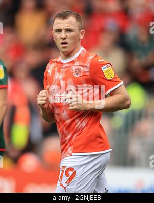 Shayne Lavery #19 of Blackpool during the game Stock Photo - Alamy
