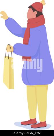 Black bag semi flat color vector object Stock Vector Image & Art - Alamy