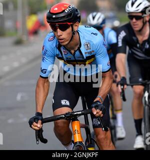Dylan Teuns pictured in action during the 'Boonen and Friends' cyclocross cycling event for ...