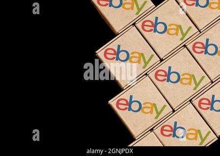 EBay, Logo, Black background Stock Photo - Alamy
