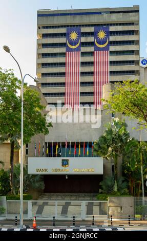 The Bank Negara, or Central Bank of Malaysia, headquarters in Kuala ...