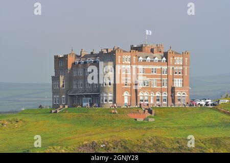 King Arthur's Castle Hotel, Tintagel, Cornwall Stock Photo - Alamy