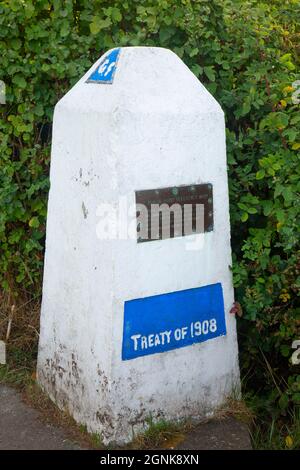 Treaty of 1908 Reference Marker, Salt Creek Recreation Area, Strait of ...