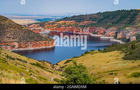 Yellowtail Dam across the Bighorn River in the Crow nation creates a ...