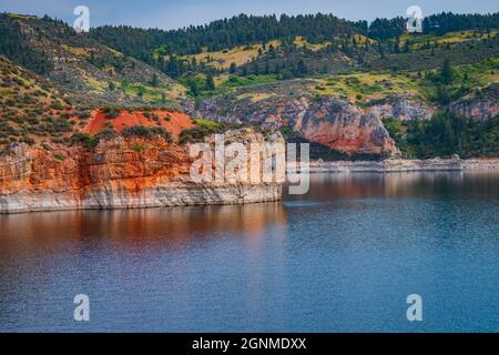 Yellowtail Dam across the Bighorn River in the Crow nation creates a ...