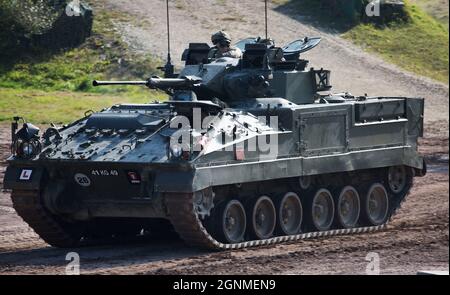 A British Army Warrior Infantry Fighting Vehicle, MCV-80, on the ...