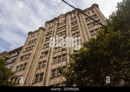 Palacio Minetti, art deco building in Rosario, Argentina Stock Photo ...