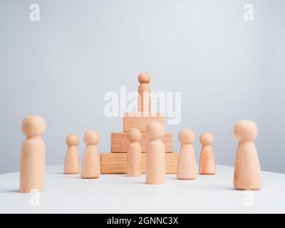 Wooden block with symbol of followers concept Stock Photo - Alamy