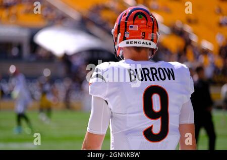 Pittsburgh, PA, USA. 26th Sep, 2021. Steelers helmet during the ...