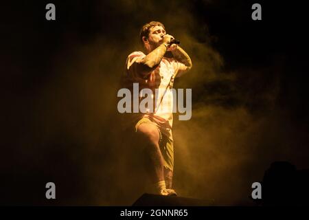 Post Malone performs at the Governors Ball music festival 2021 at Citi ...