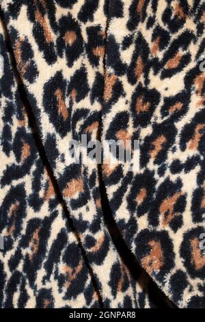 A Fabric Fur Leopard Animal Print Background Stock Photo - Alamy