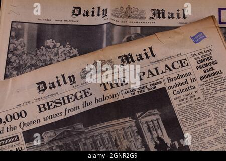 September 13, 2021: Gaziantep, Turkey. Old copies of the British ...