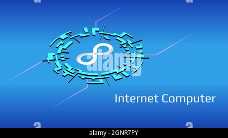 Dfinity Internet Computer ICP token symbol cryptocurrency logo, coin ...