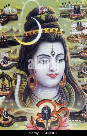 Hindu deity. Shiva, the Hindu god of Transformation or Destruction ...