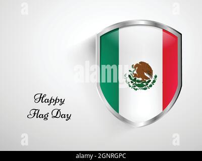 Mexico Dia de la Bandera for Mexican Flag Day colorful template ...