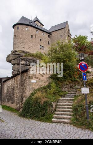 Falkenberg castle above the river Waldnaab Upper Palatinate Bavaria ...