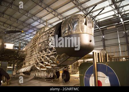 Vickers Wellington Mk1A bomber. Brooklands Museum re-opens after ...