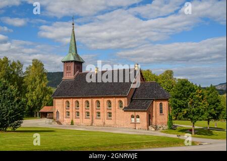 Holla church (Holla kirke) in the small town of Ulefoss in Telemark ...