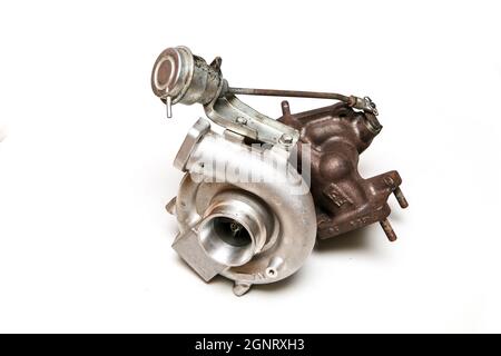 The overhauled old school old and used turbocharger from the sport ...