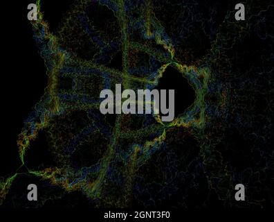Imaginatory lush fractal texture image abstract background Stock Photo ...