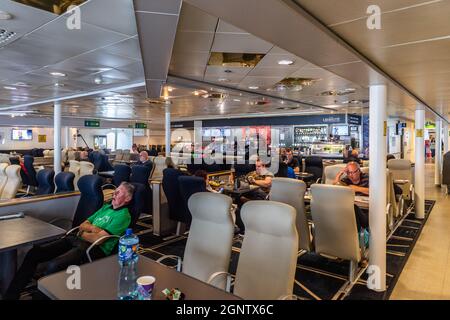 Interior of high speed ferry Dublin Swift Stock Photo - Alamy