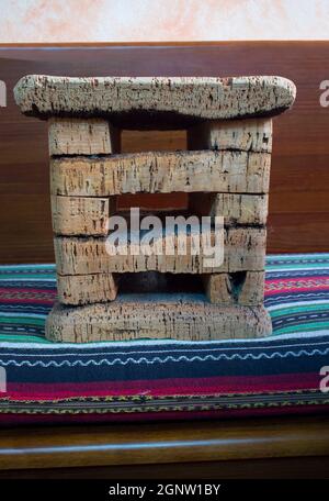 A Seat Made from a Tree Stump at Lake Mulwala Stock Photo - Alamy