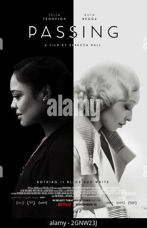 PASSING, from left: Ruth Negga, Tessa Thompson, 2021. © Netflix ...