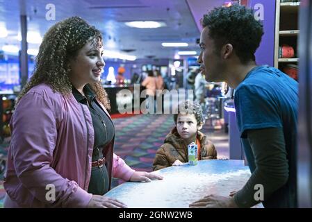 THE BIG LEAP, from left: Crew Kingston Miskel, Simone Recasner, I Want ...