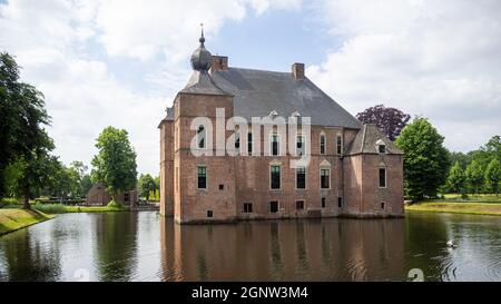 Beautiful architectural details of the Cannenburg Castle in Vaassen ...