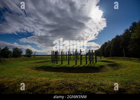 Maelmin Henge is modern interpretation and reconstruction of a wooden ...
