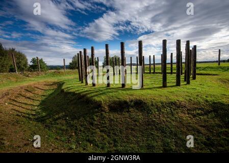Maelmin Henge is modern interpretation and reconstruction of a wooden ...