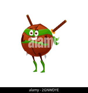 Cobnut or filbert nut isolated emoji emoticon flat cartoon character ...