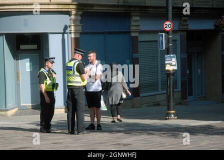 Two Special Constables on duty, Bradford, Yorkshire, England Stock ...