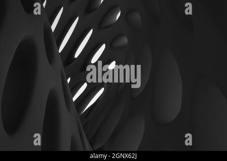 Bioforms Morphic Background wallpaper Black and white Stock Photo - Alamy