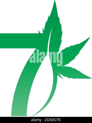 Number 6 logo leaf icon design concept vector Stock Vector Image & Art ...