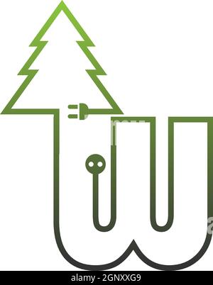 E Letter tree Logo, Concept Letter E + icon tree vector Stock Vector ...