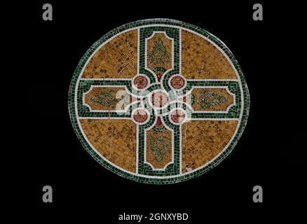 Cross, headstone on Mirogoj cemetery in Zagreb, Croatia on October 28 ...